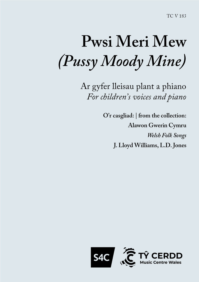 Pwsi Meri Mew - Welsh Folk Song, J. Lloyd Williams, L. D. Jones (Llew ...